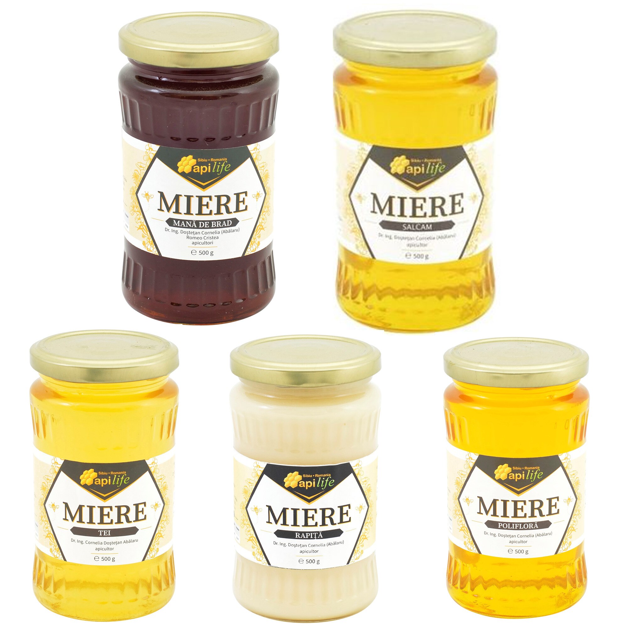 Pachet miere de albine pentru familia ta ApiLife - 2.5 kg - eMAG.ro