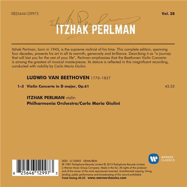 Itzhak Perlman - Beethoven: Violin Concerto - CD - eMAG.ro