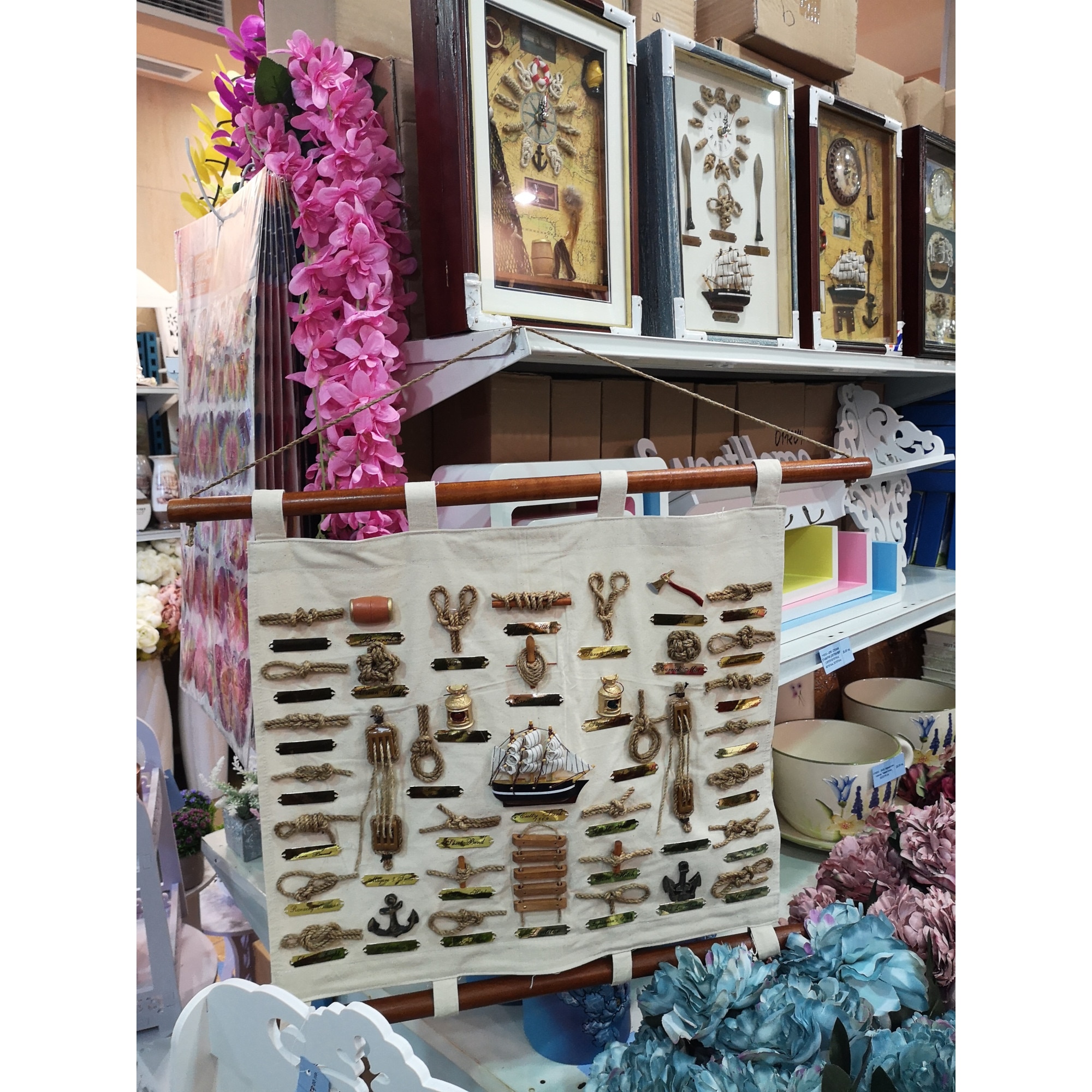 Panou decorativ Accent 151486, Noduri maritime, 55/65 cm - eMAG.ro