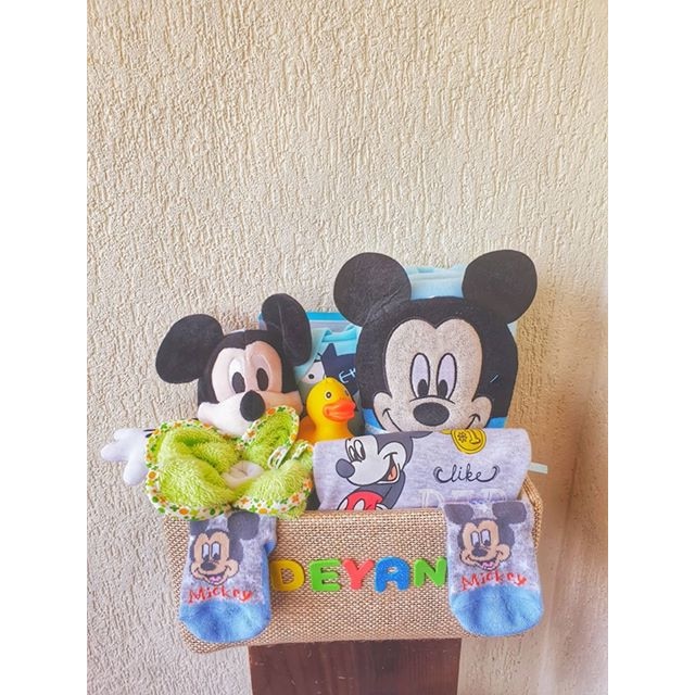 Mickey Mouse Cos Cadou Personalizat Bebelusi, 12 Piese - eMAG.ro