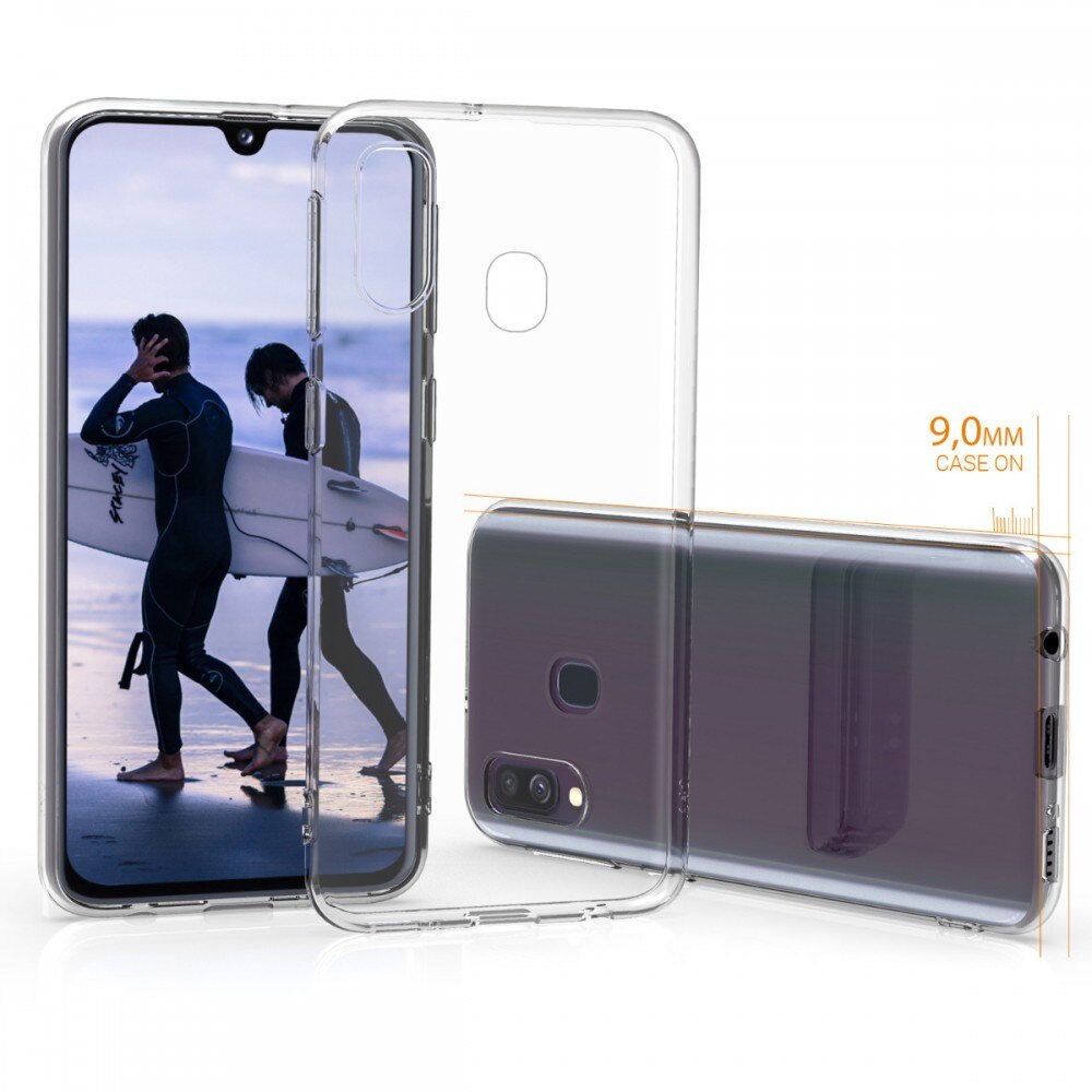 Капак за Samsung Galaxy A40, Силиконов, Прозрачен, 48541.03 - eMAG.bg