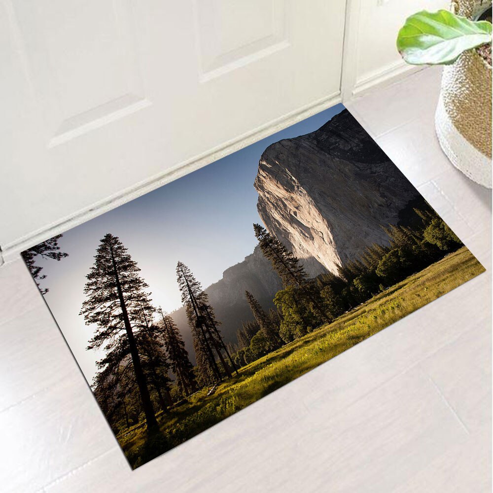 Covor Intrare Impermeabil Pres PVC Art Factory Peisaj luminos cu stanca ...