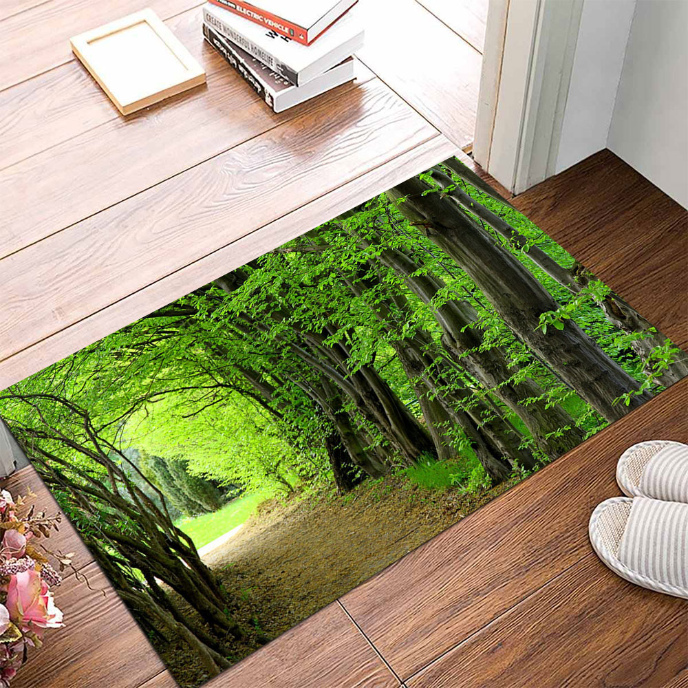 Covor Intrare Impermeabil Pres PVC Art Factory Carare in padure printre ...