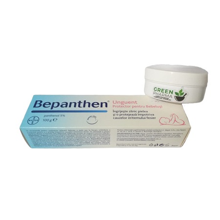 Set, Unguent Bepanthen iritatii 100 gr + Pasta Petrini, Green Pharma ...