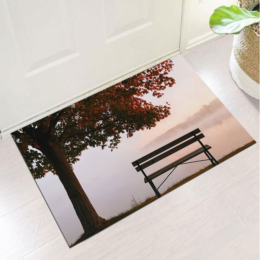 Covor Intrare Impermeabil Pres PVC Art Factory Banca langa copac ...