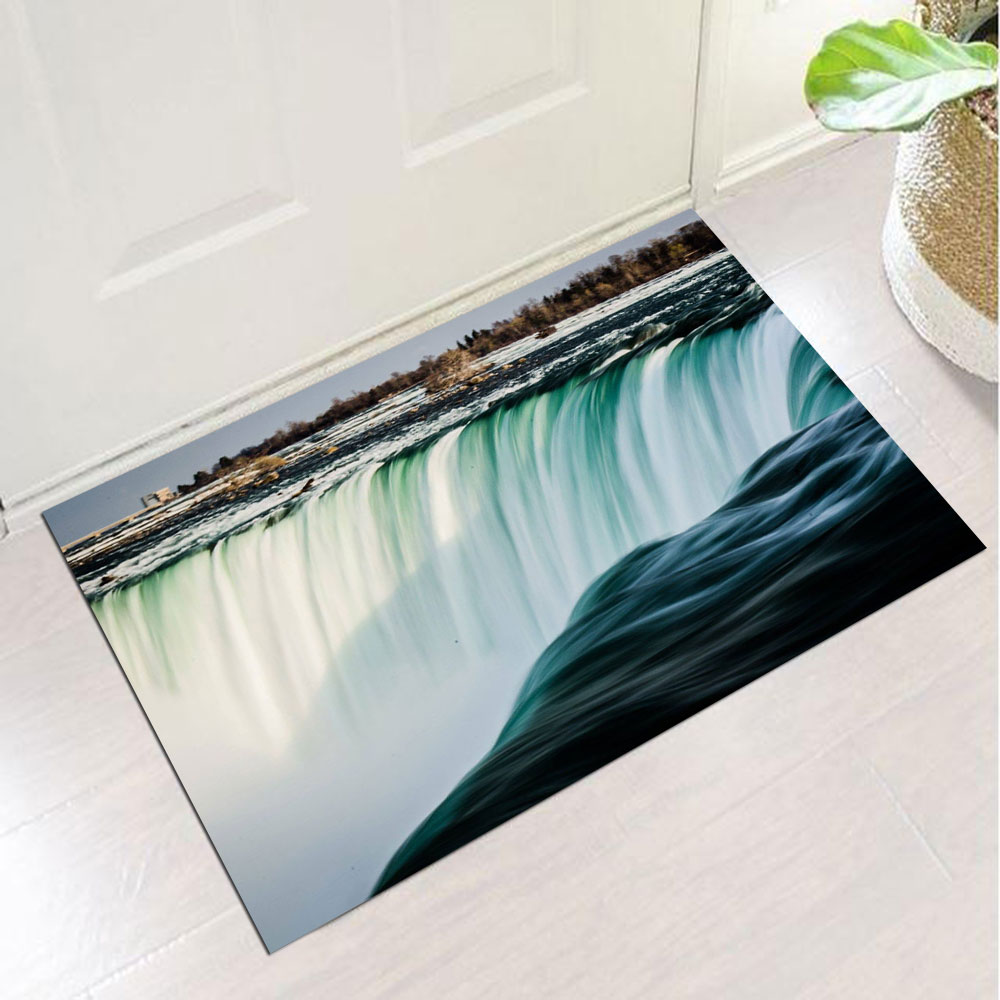 Covor Intrare Impermeabil Pres PVC Art Factory Peisaj cu cascada, 50 x ...