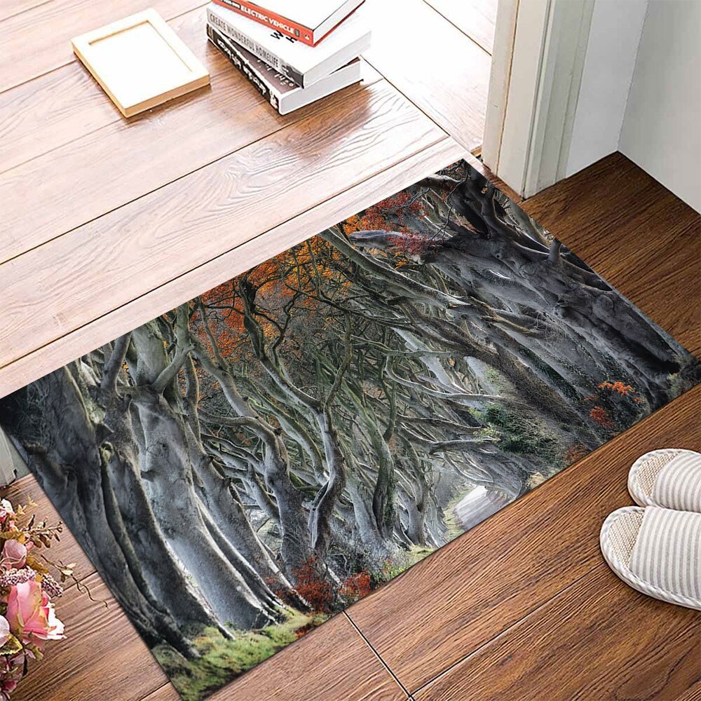 Covor Intrare Impermeabil Pres PVC Art Factory O padure altfel, 50 x 70 ...