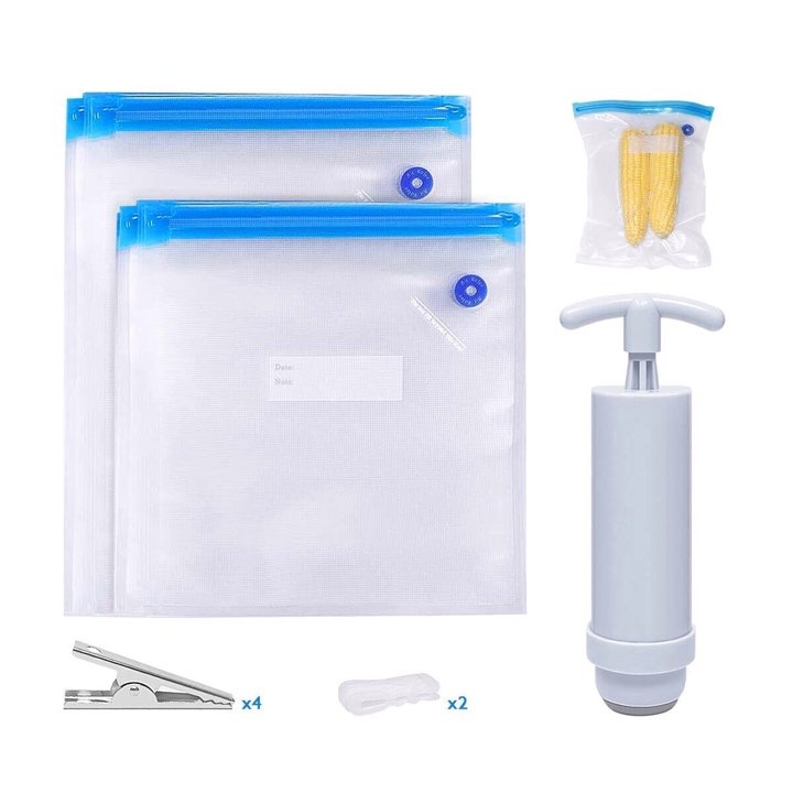 Újrafelhasználható Vákumtasak és manuális vákum pumpa szett - 27 ...