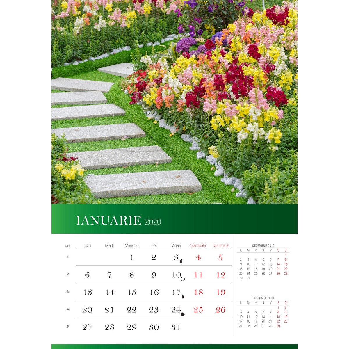 Calendar de Perete 2020 - A3 - Gardens - eMAG.ro