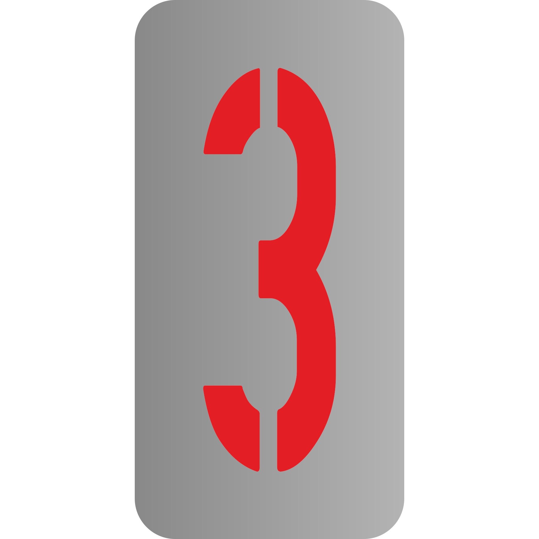 Sablon cifra 3 pentru numerotare si identificare stupi - eMAG.ro