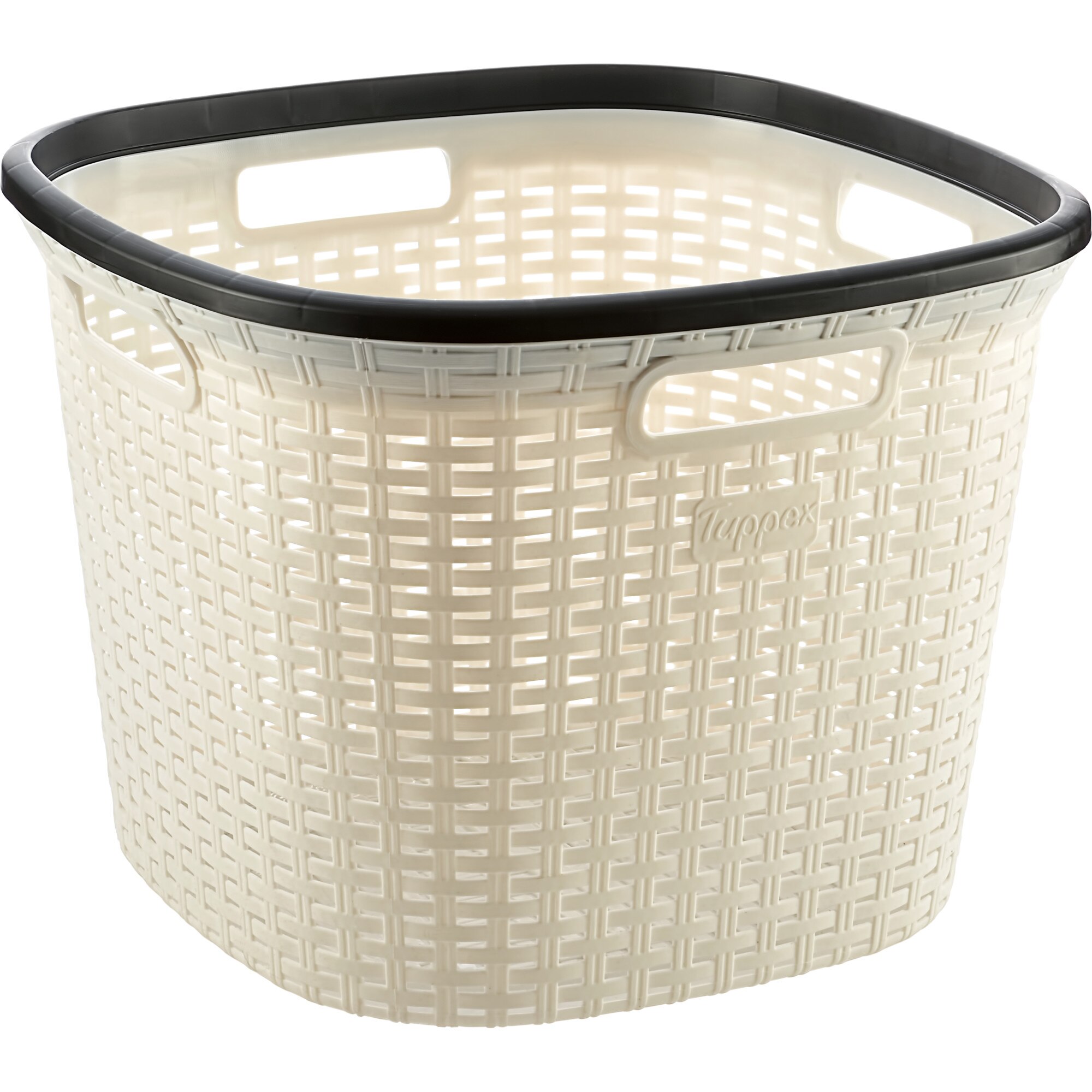 Cos de rufe TUFFEX, plastic rattan, 36 L, TP7017 ALB - eMAG.ro