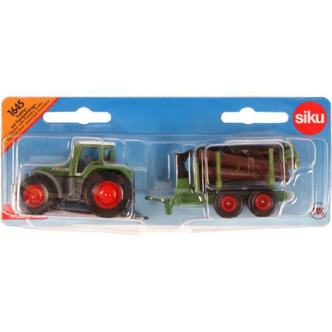 Macheta Siku metalica Tractor cu remorca forestiera - eMAG.ro