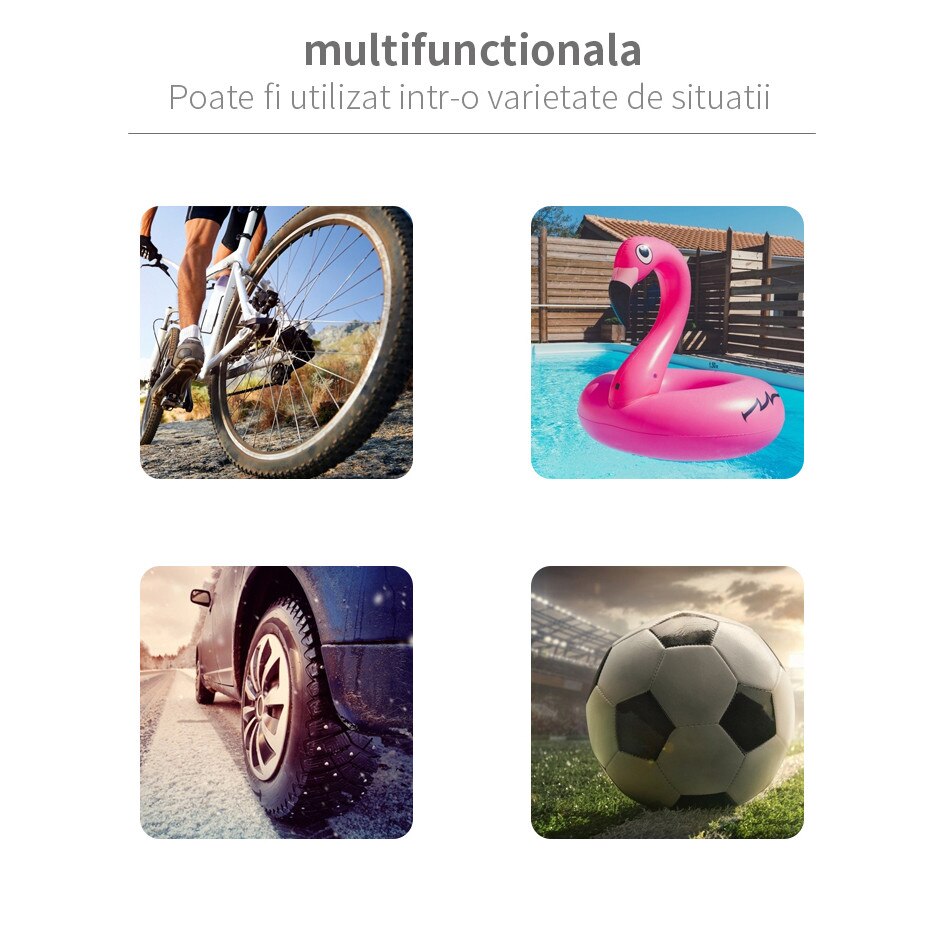 Compresor auto portabil, Reincarcabil, LED, Afisaj LCD, Conexiune ...