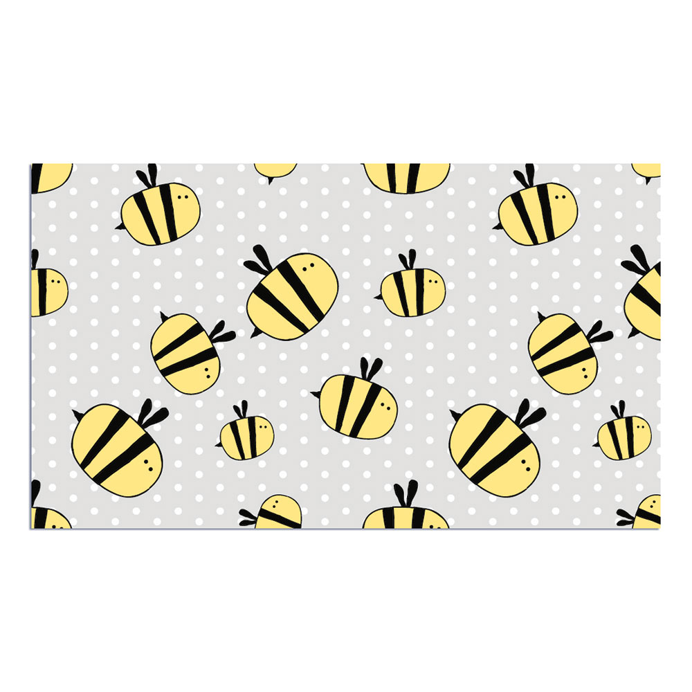 Covor Baie Impermeabil PVC Albinute pe fundal buline Art Factory, 70 x ...