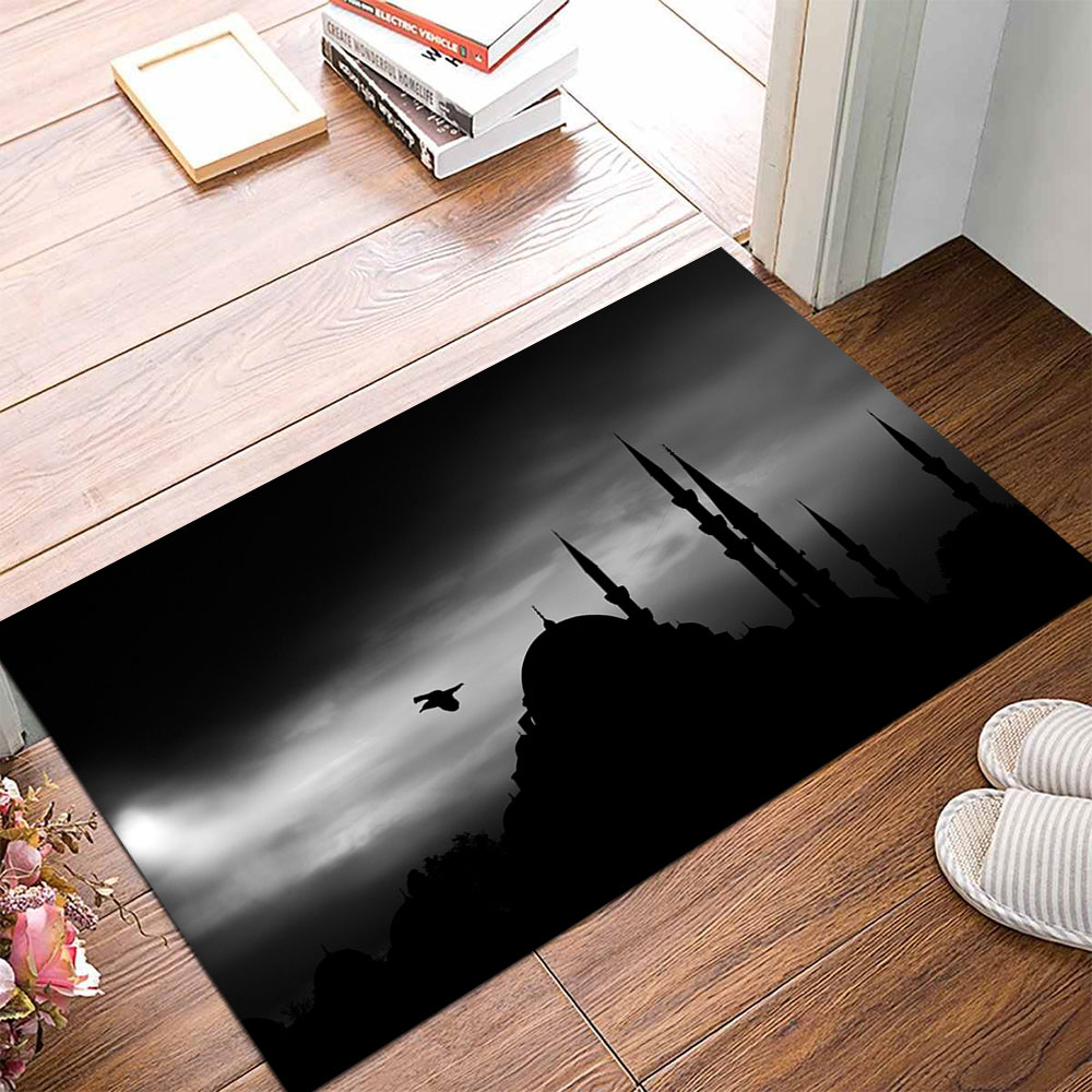 Covor Intrare Impermeabil Pres PVC Art Factory Moschee pe seara, 50 x ...
