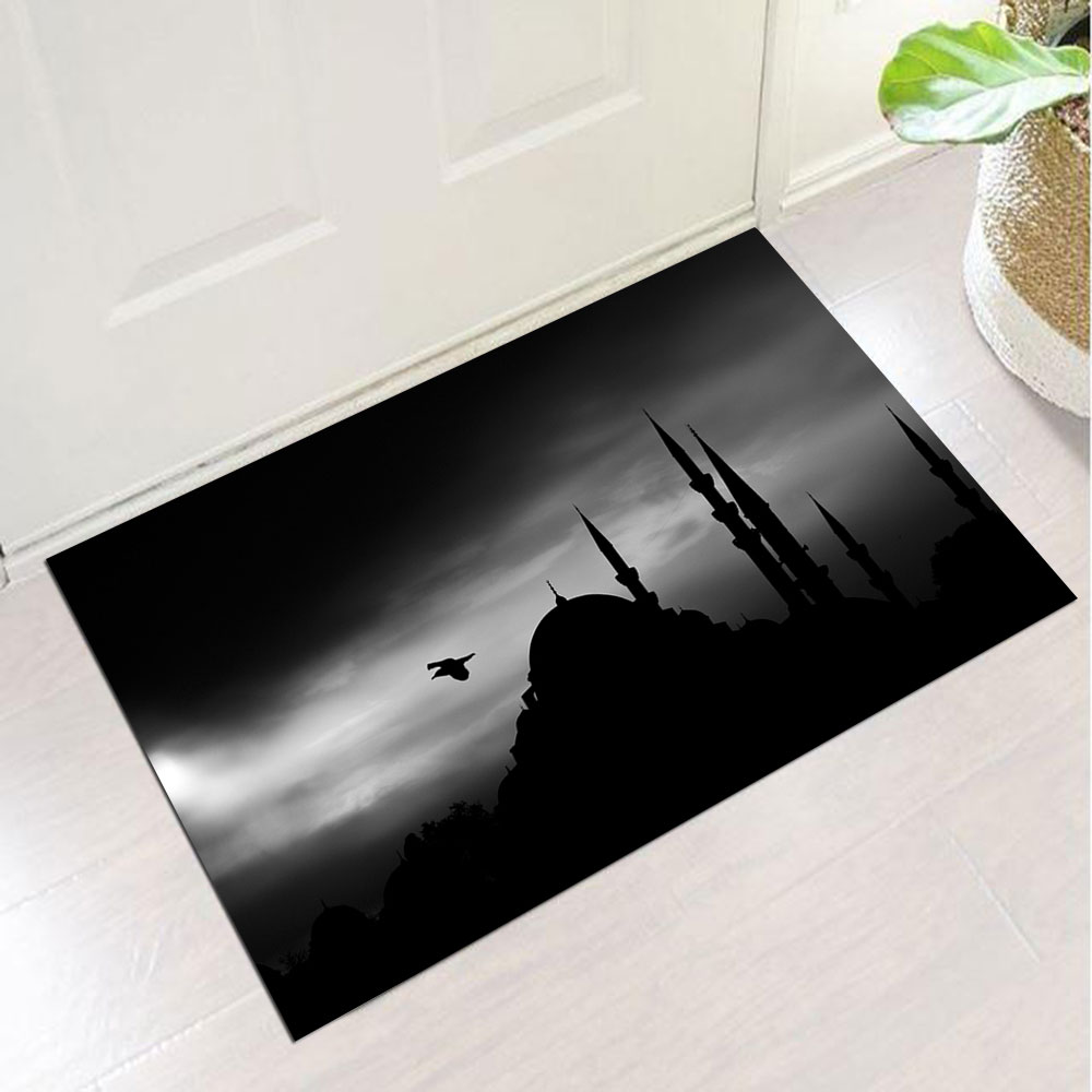 Covor Intrare Impermeabil Pres PVC Art Factory Moschee pe seara, 50 x ...