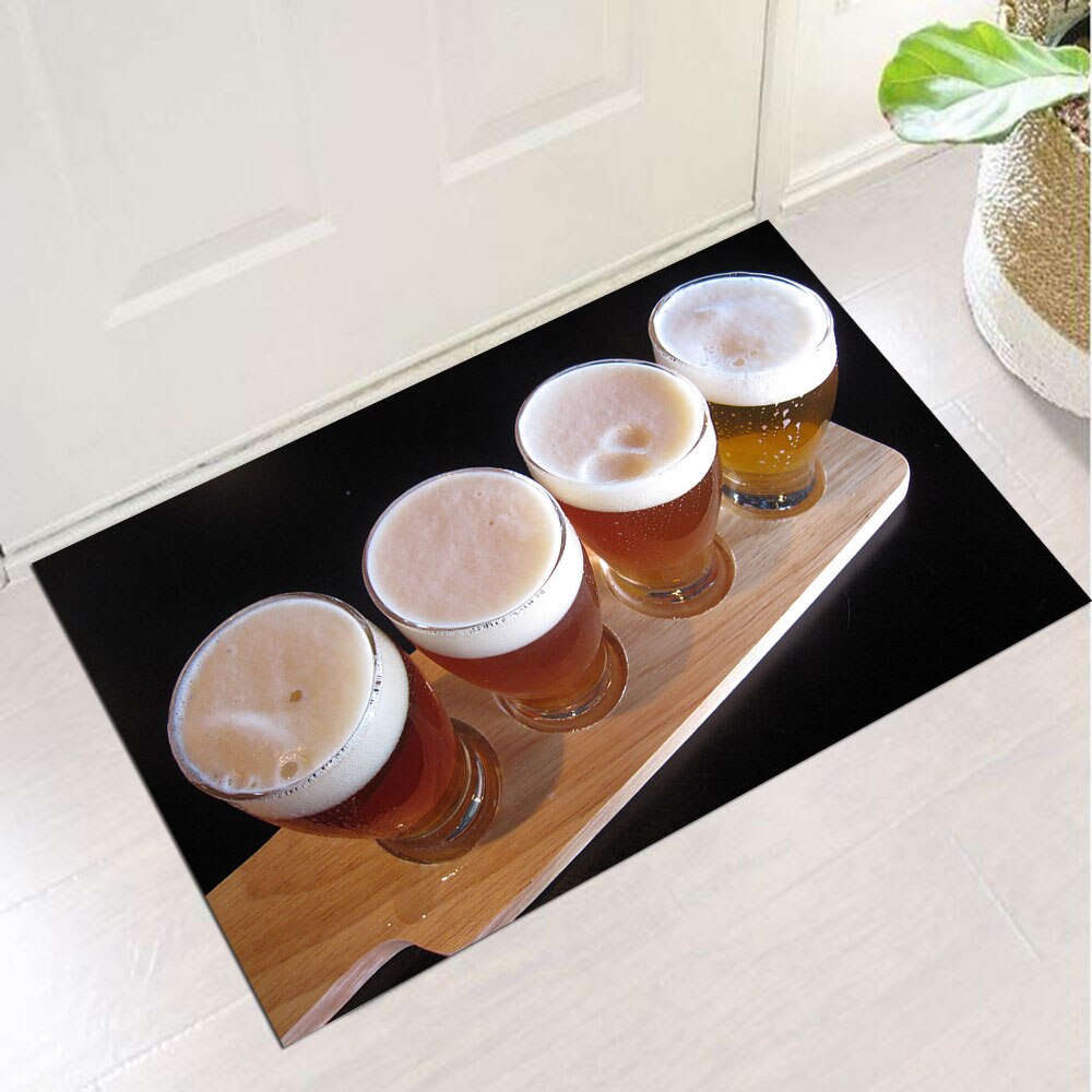 Covor Intrare Impermeabil Pres PVC Art Factory Spuma in pahare cu bere ...