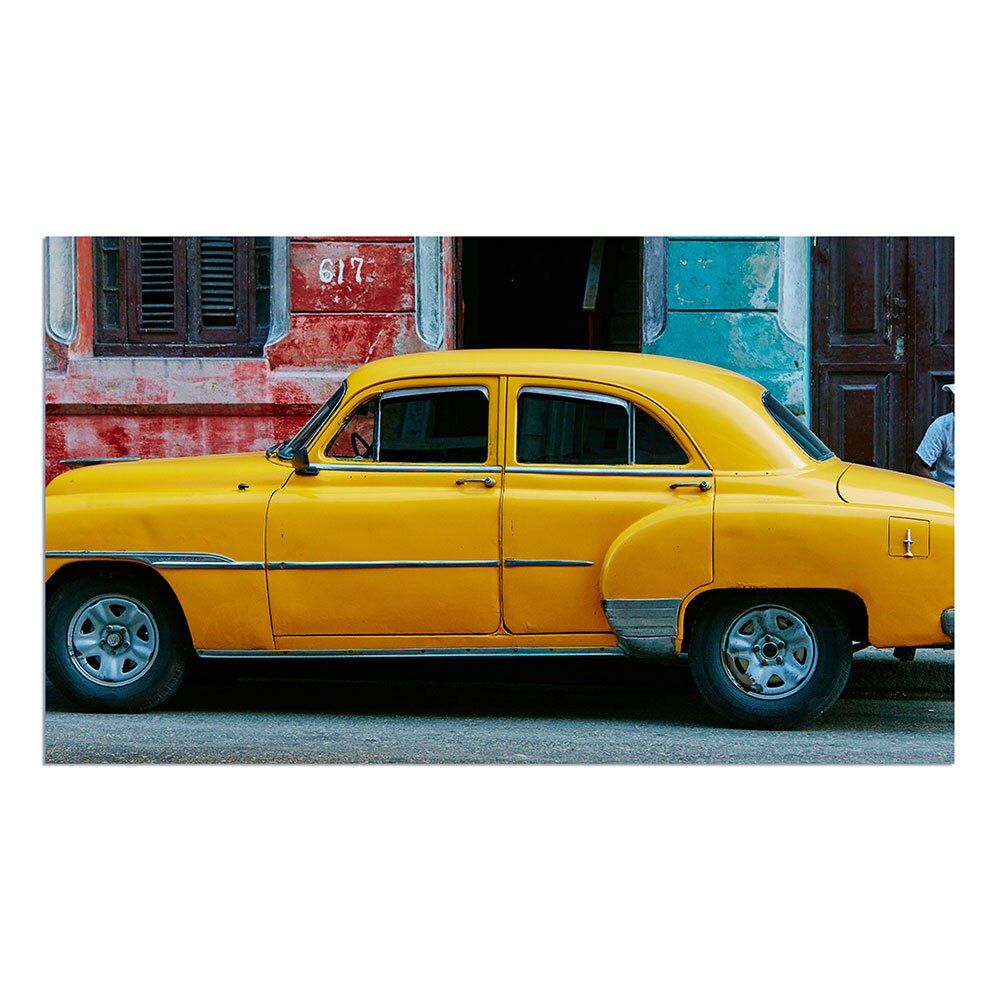 Covor Intrare Impermeabil Pres PVC Art Factory Masina galbena langa ...