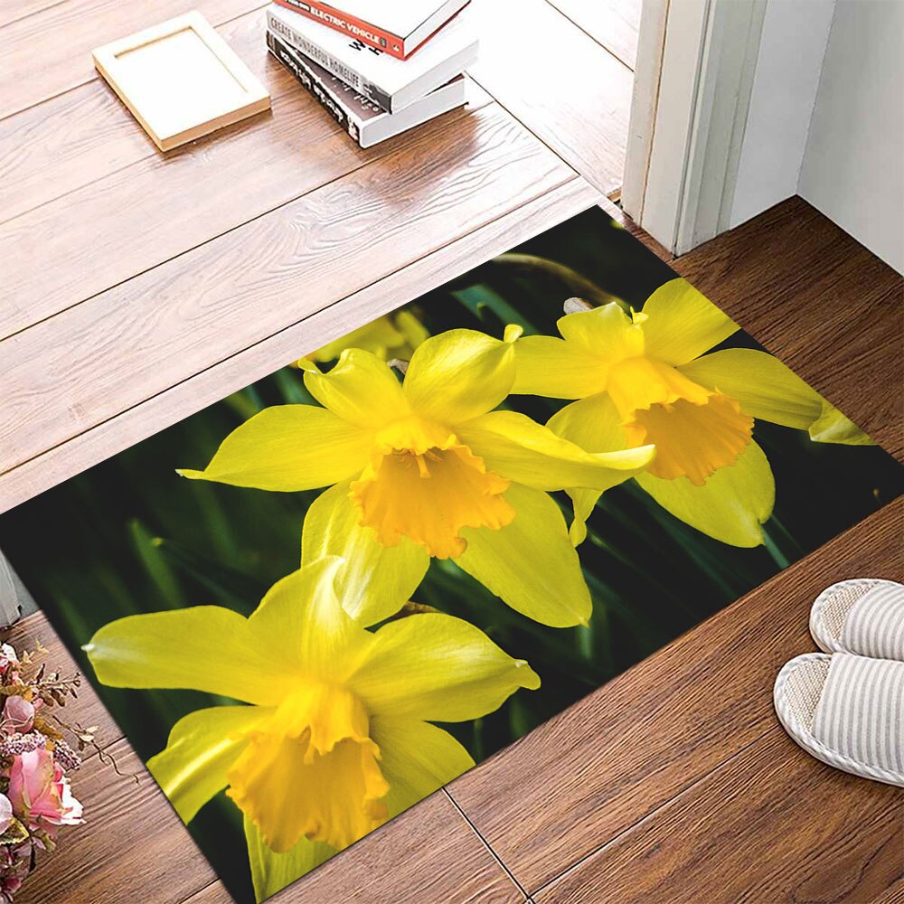 Covor Intrare Impermeabil Pres PVC Art Factory 3 Narcise, 50 x 70 cm ...