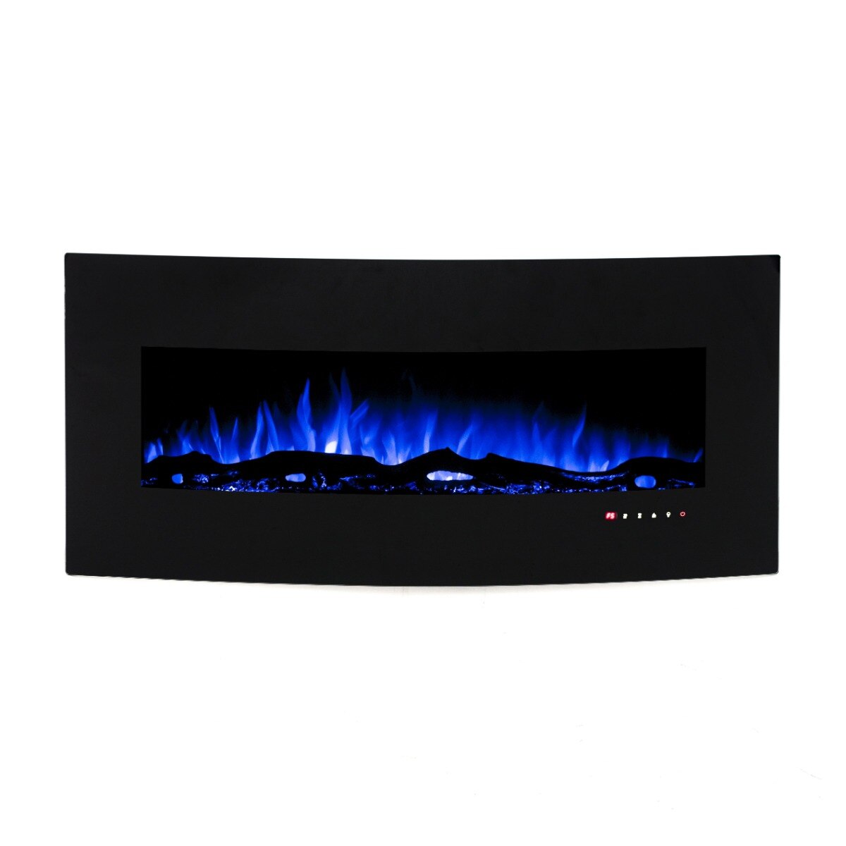 Semineu electric Art Flame 3D Archy cu cristale albe - eMAG.ro