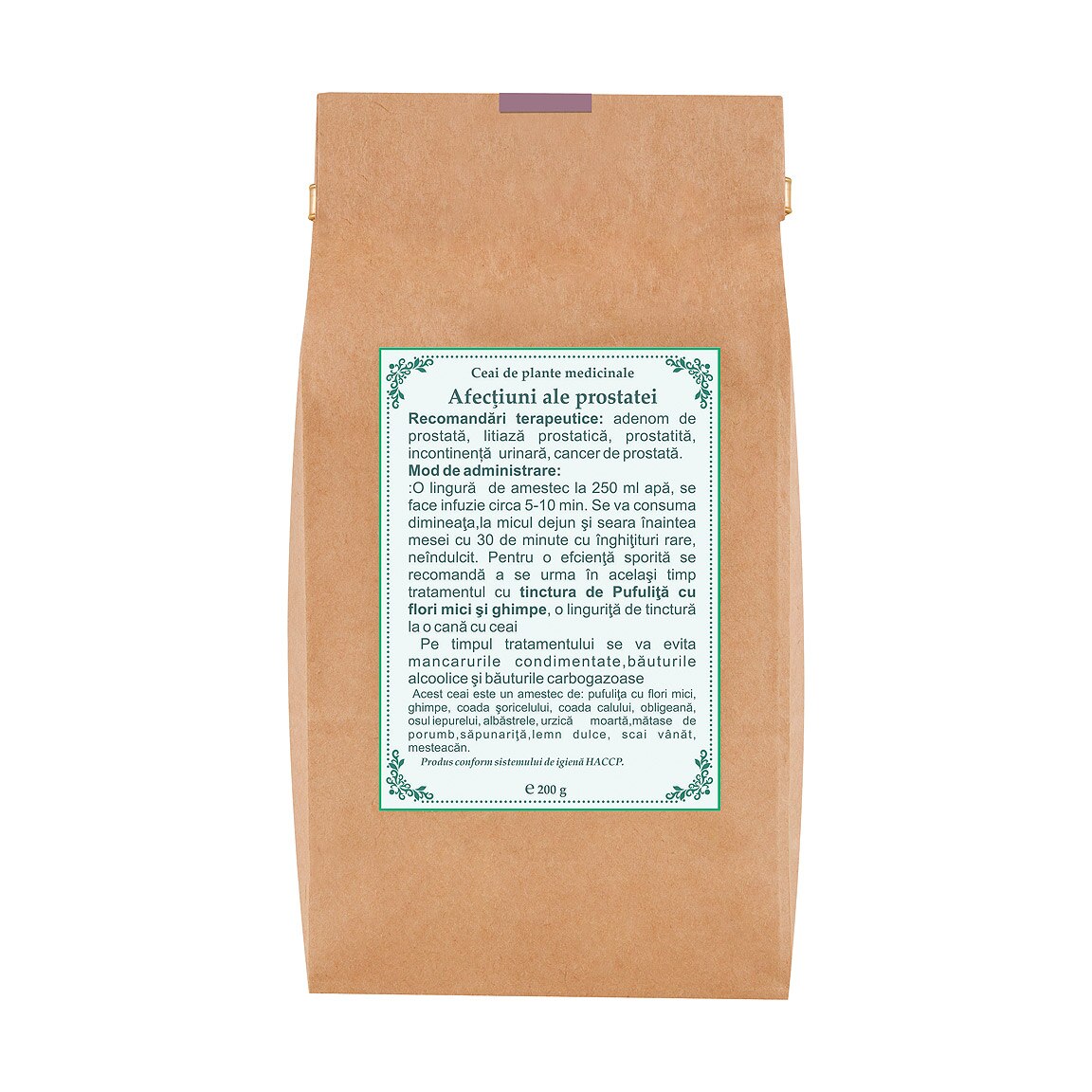 Ceai pentru Afectiuni ale Prostatei 200gr Apuseni Plant - eMAG.ro