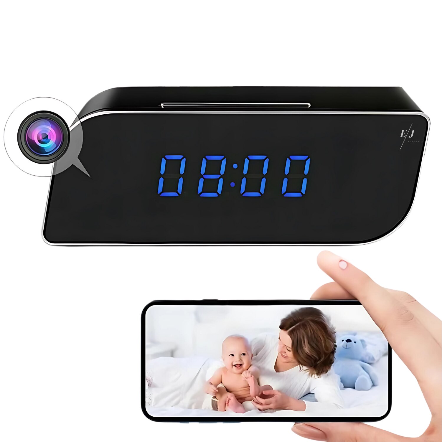 Camera Spy WI-FI IP Ascunsa in Ceas Desteptator, Dispozitiv de Spionaj ...
