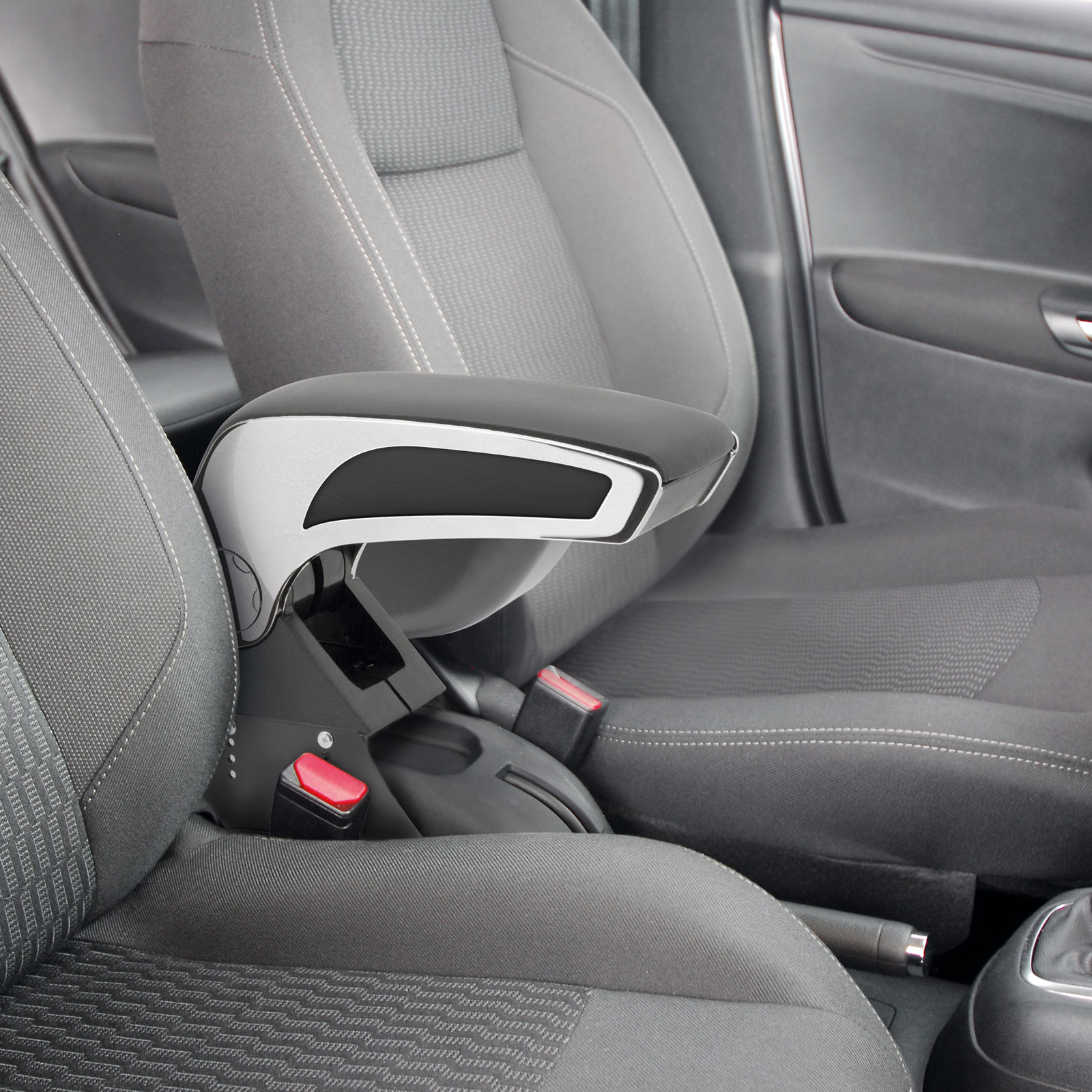 Cotiera Auto Universala Deluxe cu Spatiu Depozitare, Culoare Negru ...