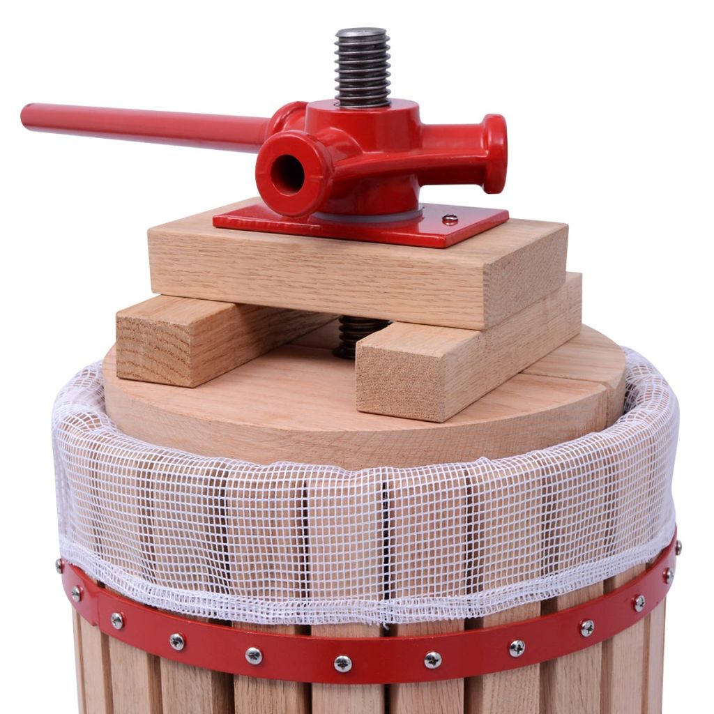 Presa struguri, vidaXL, Lemn de stejar, 18L - eMAG.ro