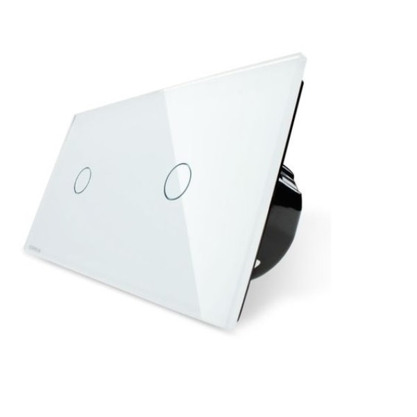 Intrerupator simplu + simplu cu touch Livolo din sticla, Alb - eMAG.ro Intrerupator simplu + simplu cu touch Livolo din sticla, Alb - eMAG.ro
