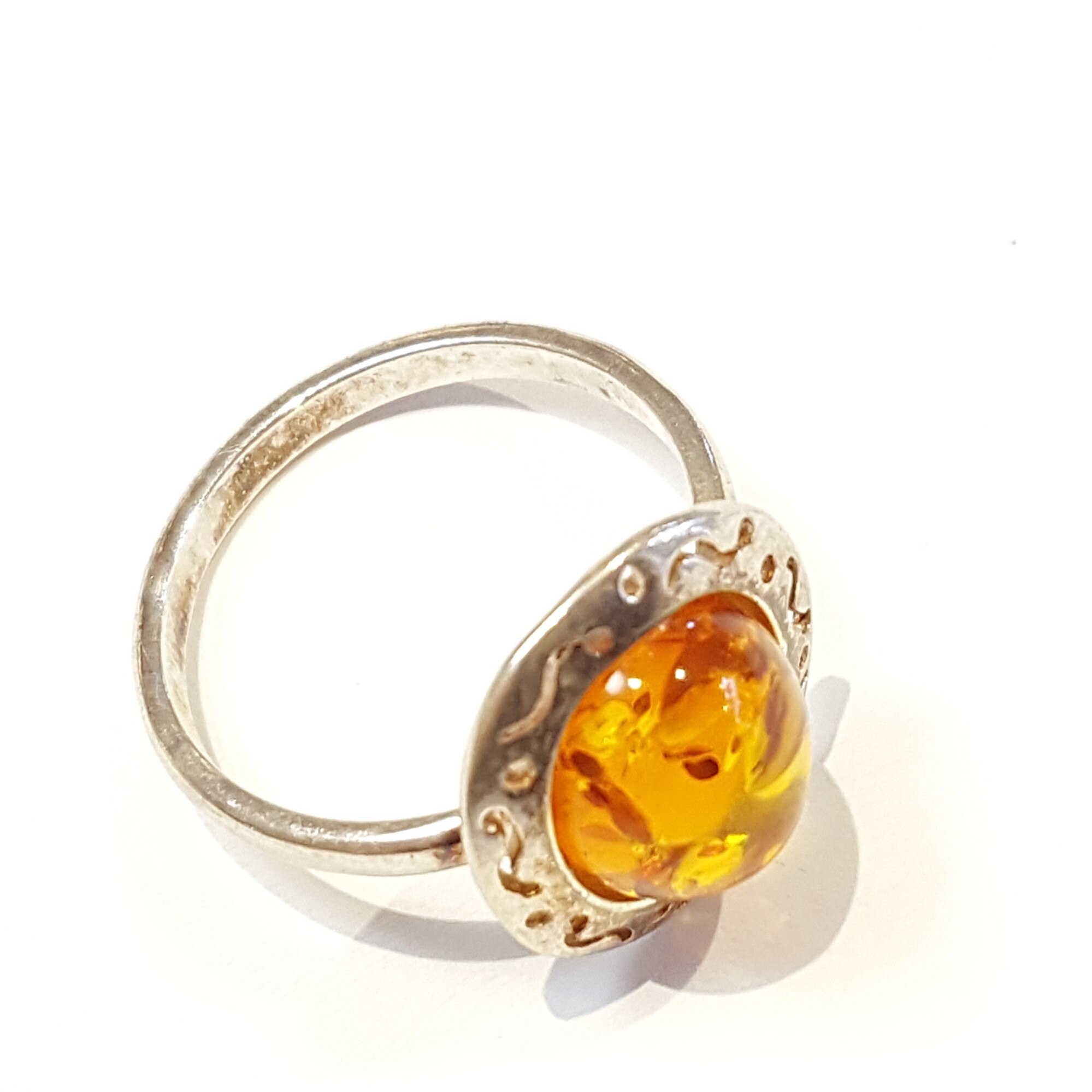 Ezüst gyűrű borostyán kővel lengyel Jubilex 266 - eMAG.hu