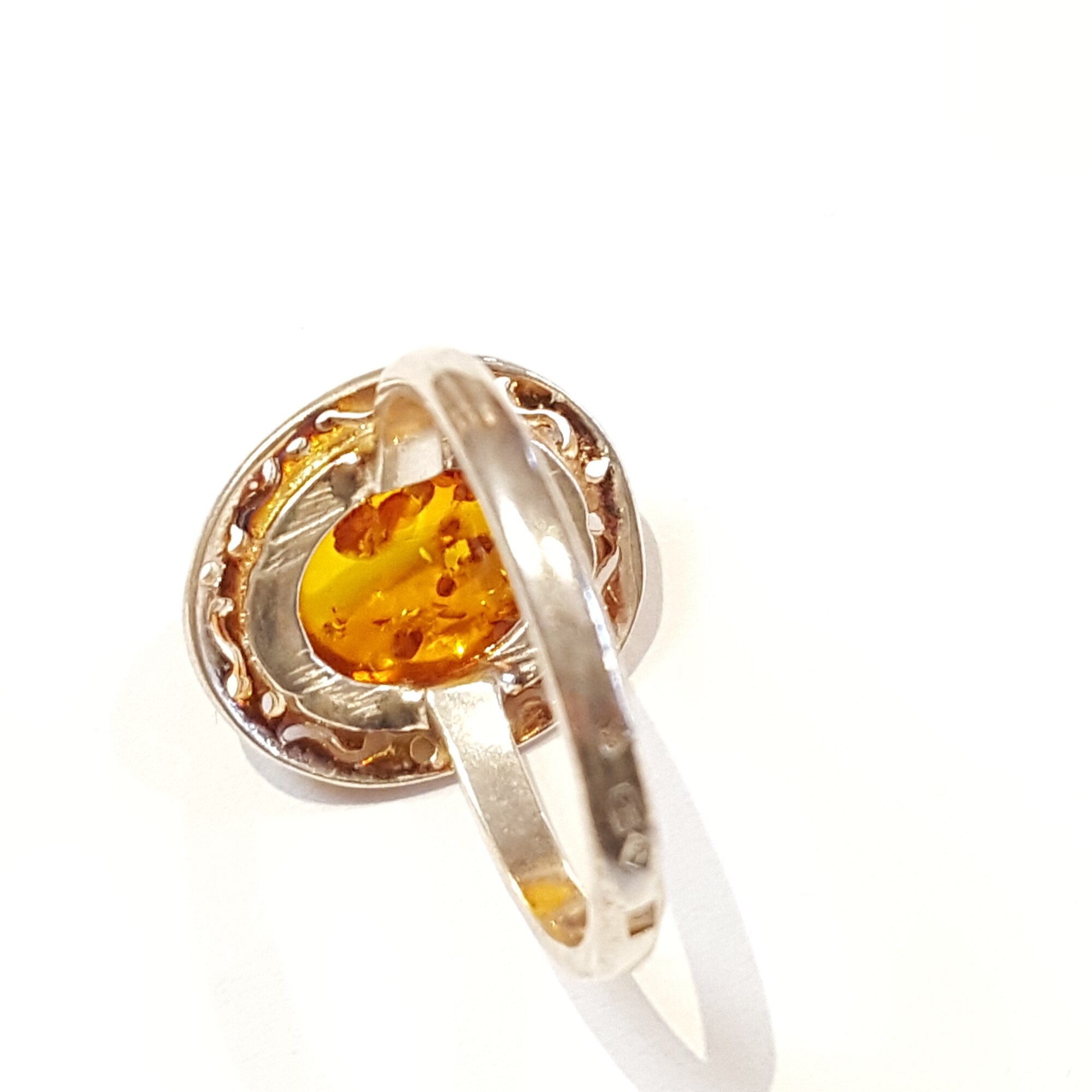 Ezüst gyűrű borostyán kővel lengyel Jubilex 266 - eMAG.hu