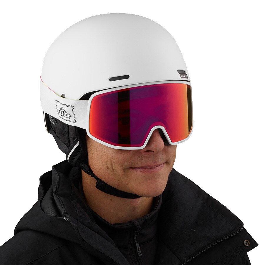 Casca schi Salomon brigade+, Unisex, White, M 56-59 - eMAG.ro