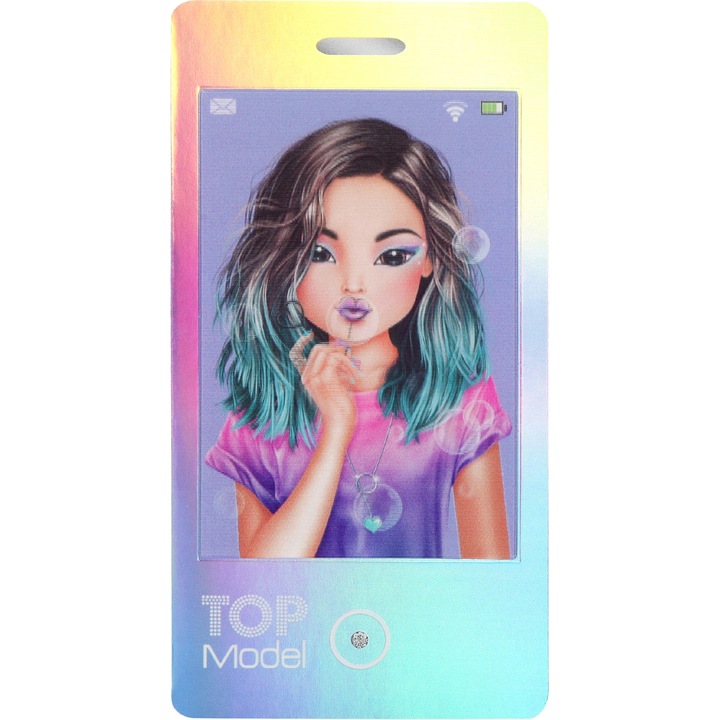 Carnetel in forme de telefon mobil Top Model, Depesche, Miju - eMAG.ro
