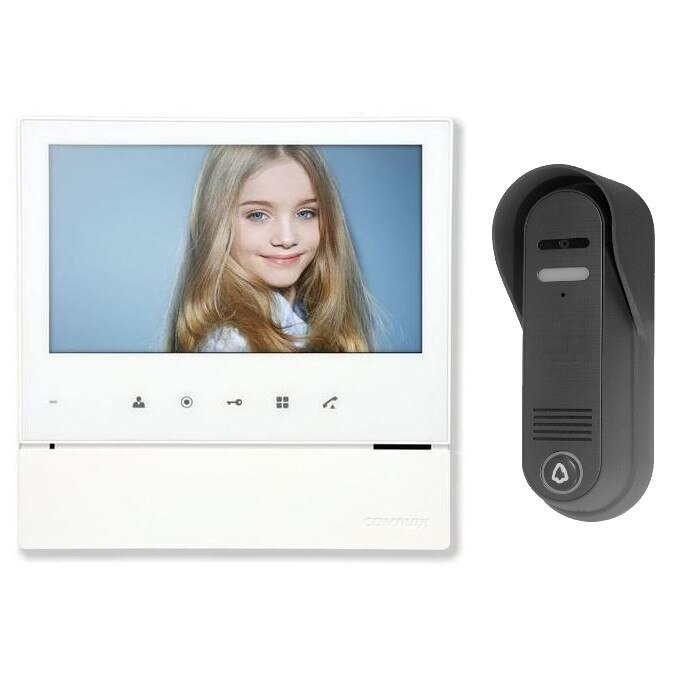 Видеодомофон комплект 7'' цветен TFT Touch LED Commax - AW-04/70H2 ...