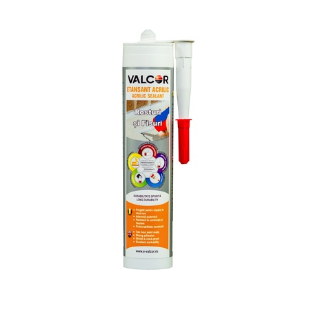 Silicon acrilic Valcor, Rosturi si fisuri, 280ml - eMAG.ro