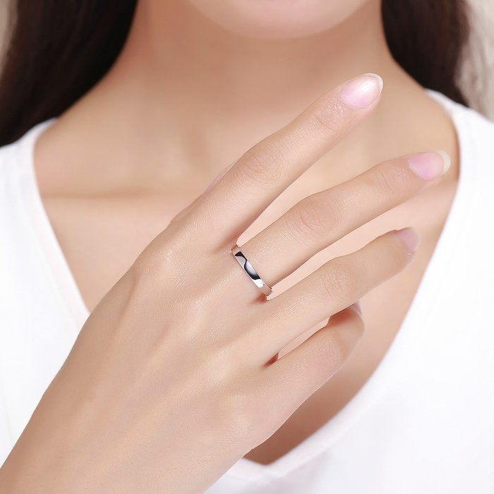 Inel din argint Simple Band Ring 7 - eMAG.ro