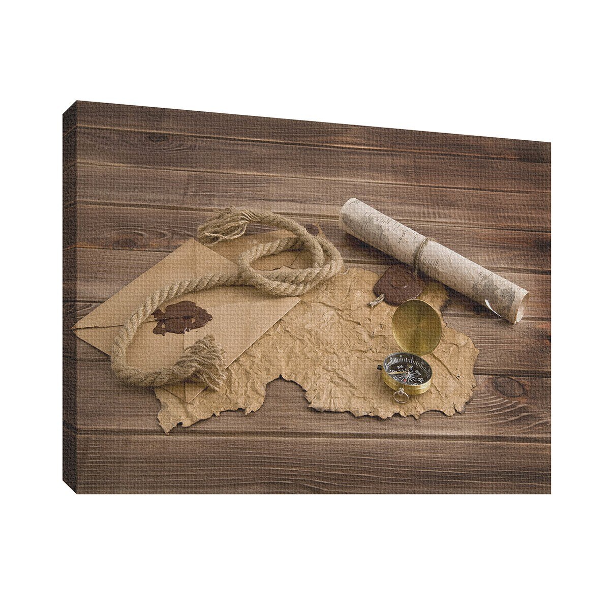 Compas vechi 2 - Tablou Canvas - 70x100 cm - eMAG.ro