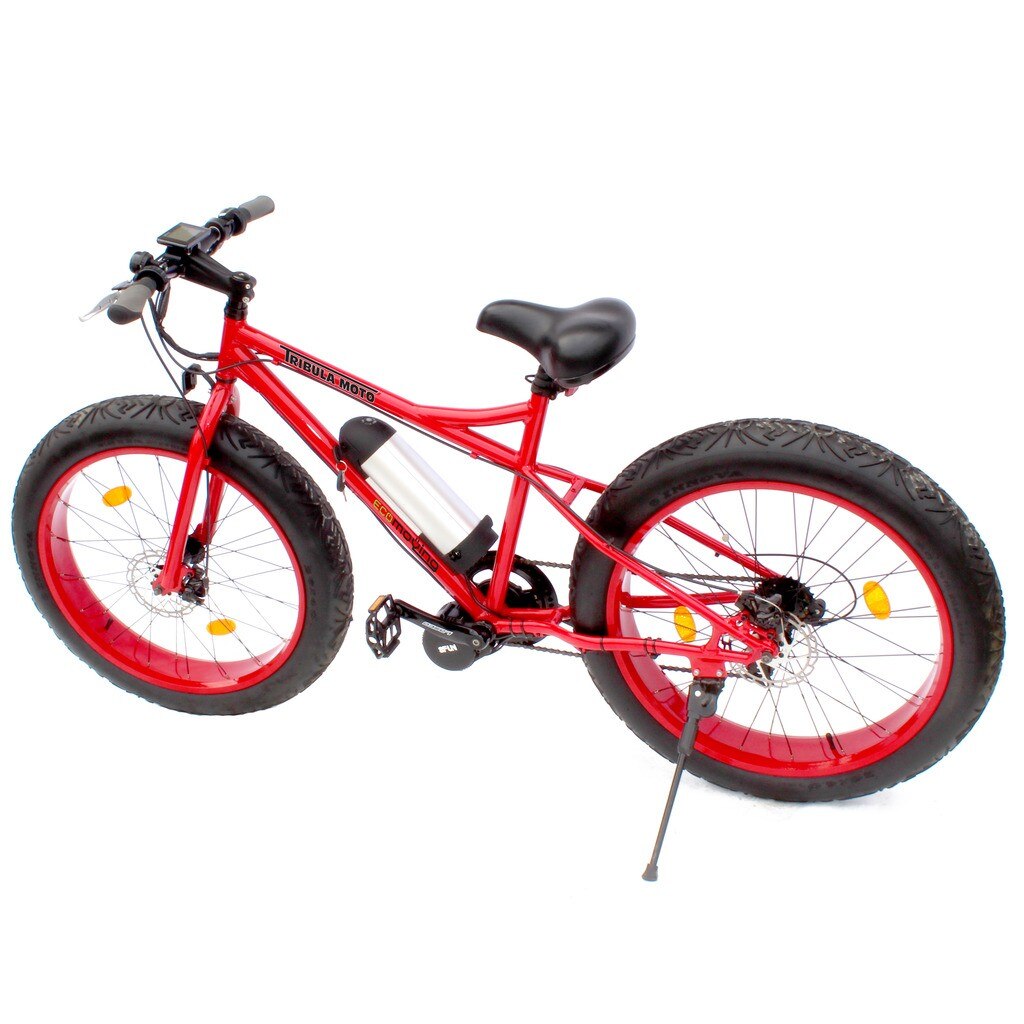 Електрически велосипед, TM Fat Bike, 250W, Червен - eMAG.bg