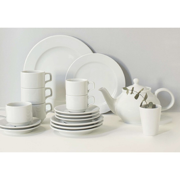 Platou oval, portelan, 26x20cm, "Gastronomi Soley" - Porland - eMAG.ro