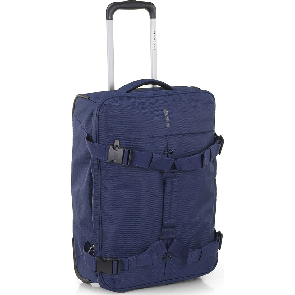 Troler cabina Roncato Ironik, 55cm, 2 roti, albastru - eMAG.ro