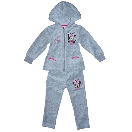 Trening velur, So chic Minnie Mouse, gri - eMAG.ro