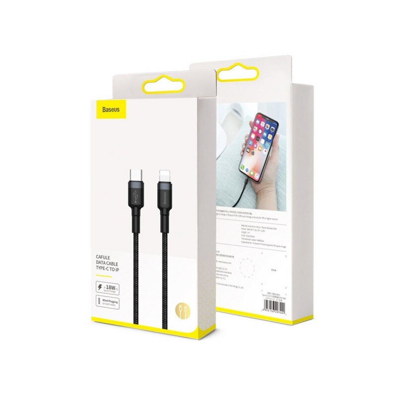 Cablu Date / Incarcare Textil Premium Baseus Cafule Usb Type C - tip ...
