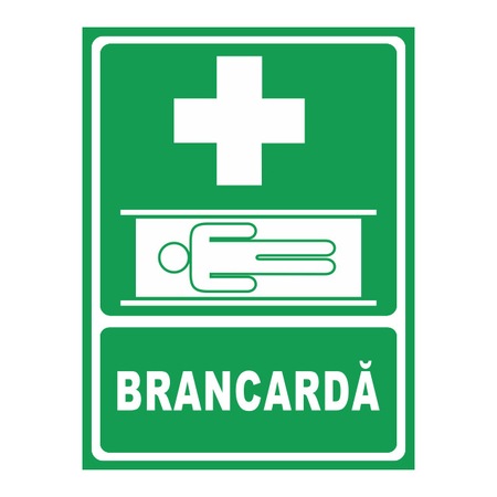 Indicator brancarda, autocolant 15x20 cm - eMAG.ro