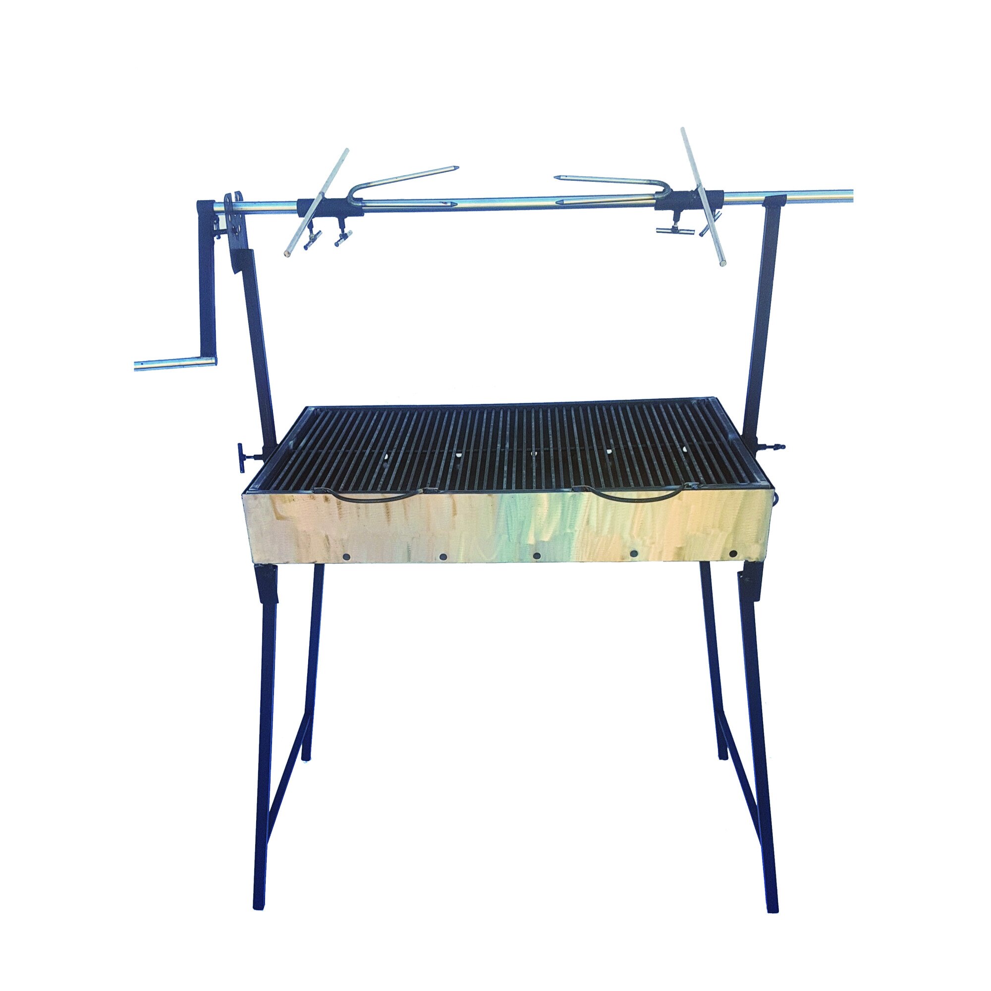 Gratar cu rotisor-protap 80x50x85 cm - eMAG.ro