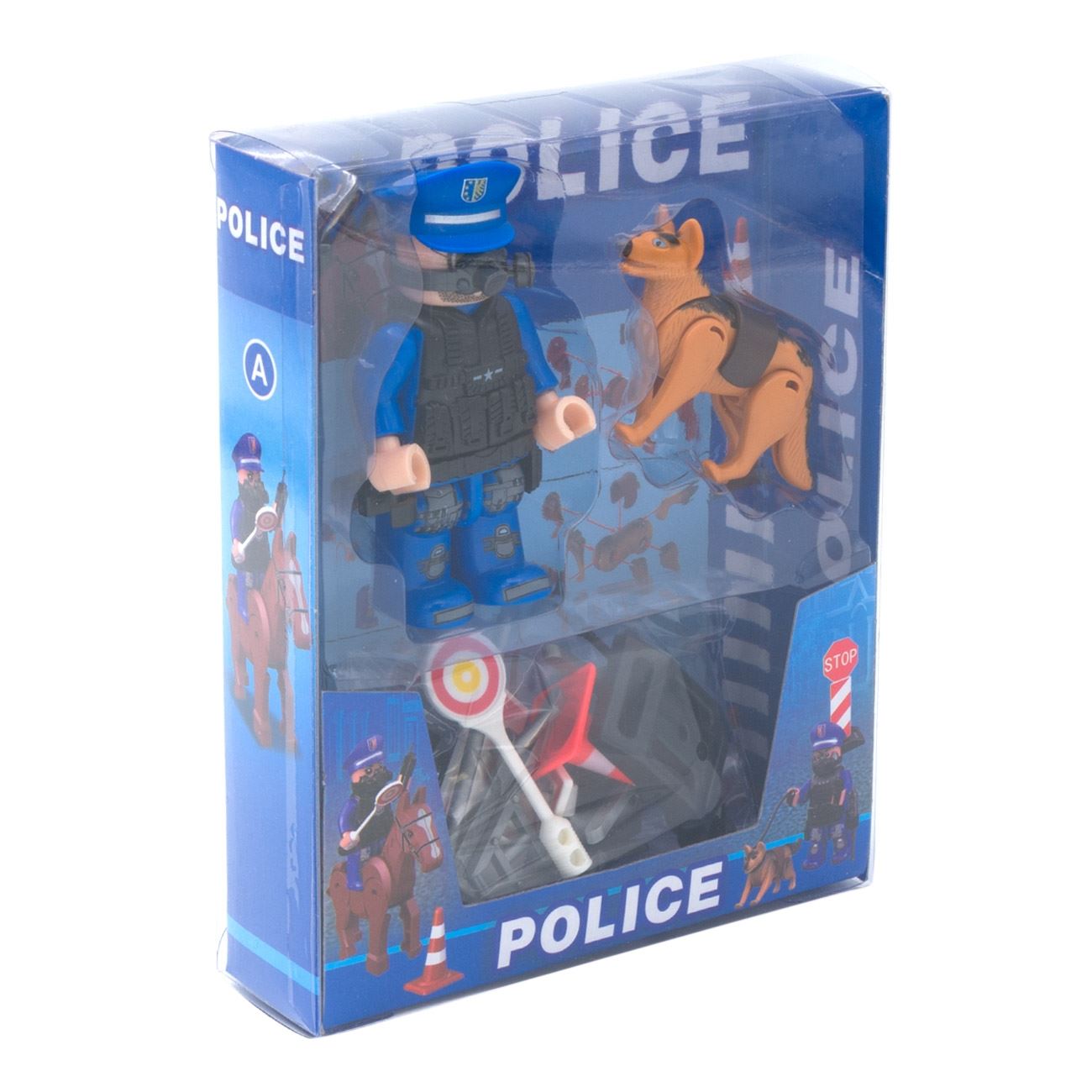Figurina Lego Politist Rutier cu caine si accesorii, 12x4x12 cm - eMAG.ro