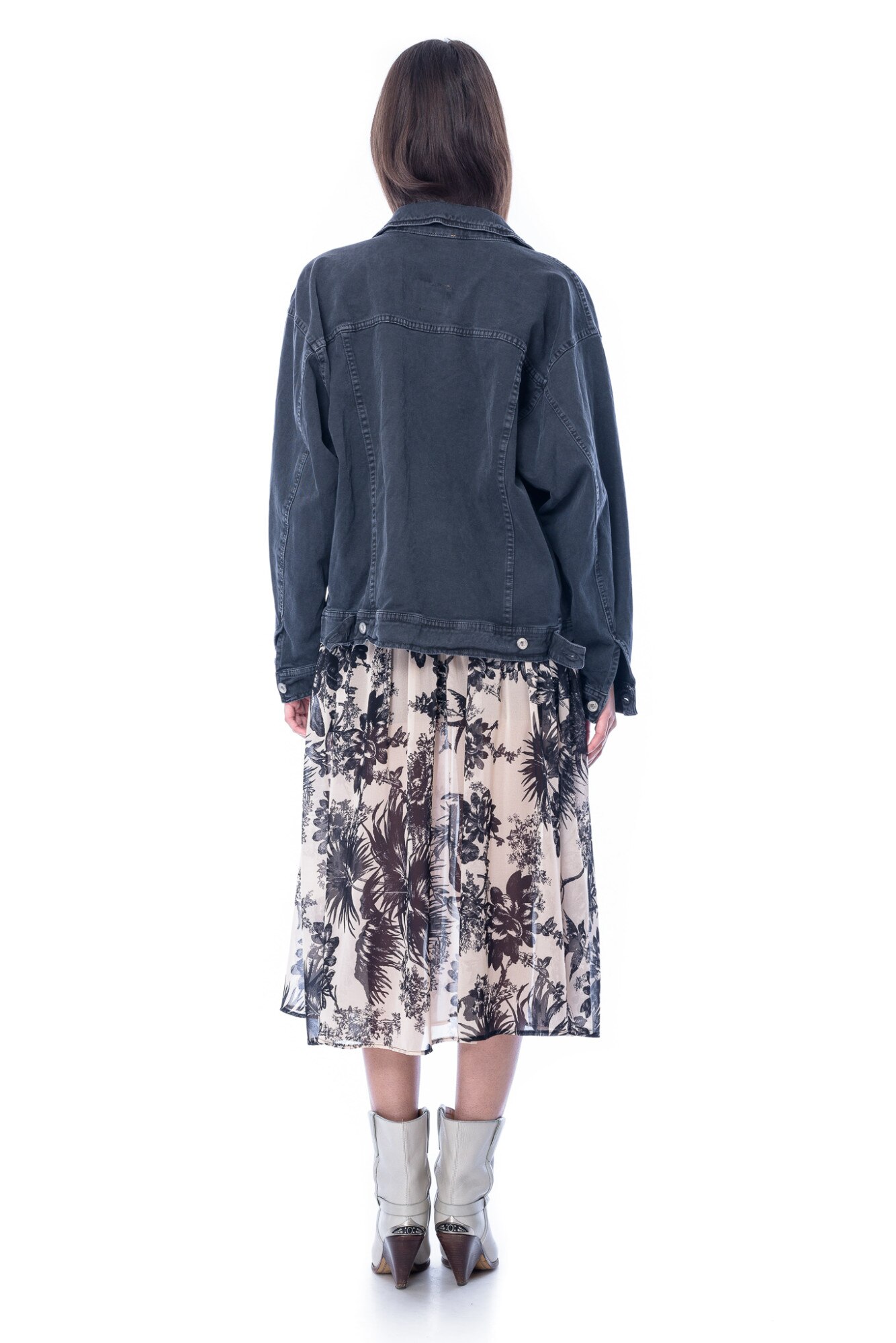 Geaca din denim, neagra, CuAnna, M - eMAG.ro