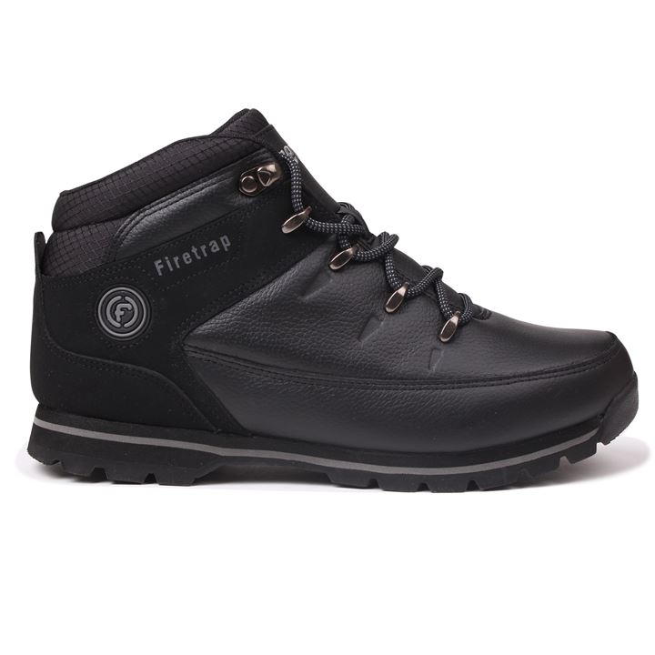 Мъжки боти от естествена кожа Firetrap Rhino, Черен, 41 EU - eMAG.bg