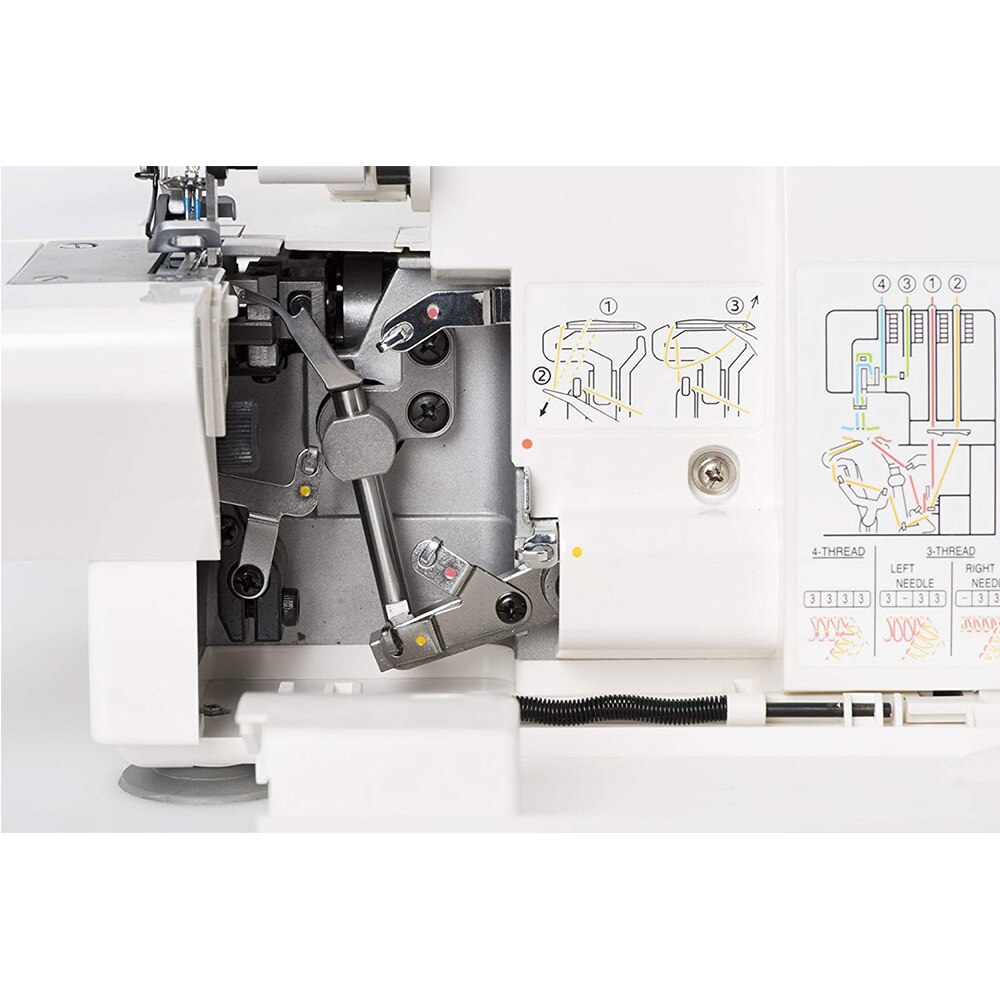 Оверлог шевна машина Singer 14SH654, 4 конечна, Бял, 90W, 167103275 8 ...