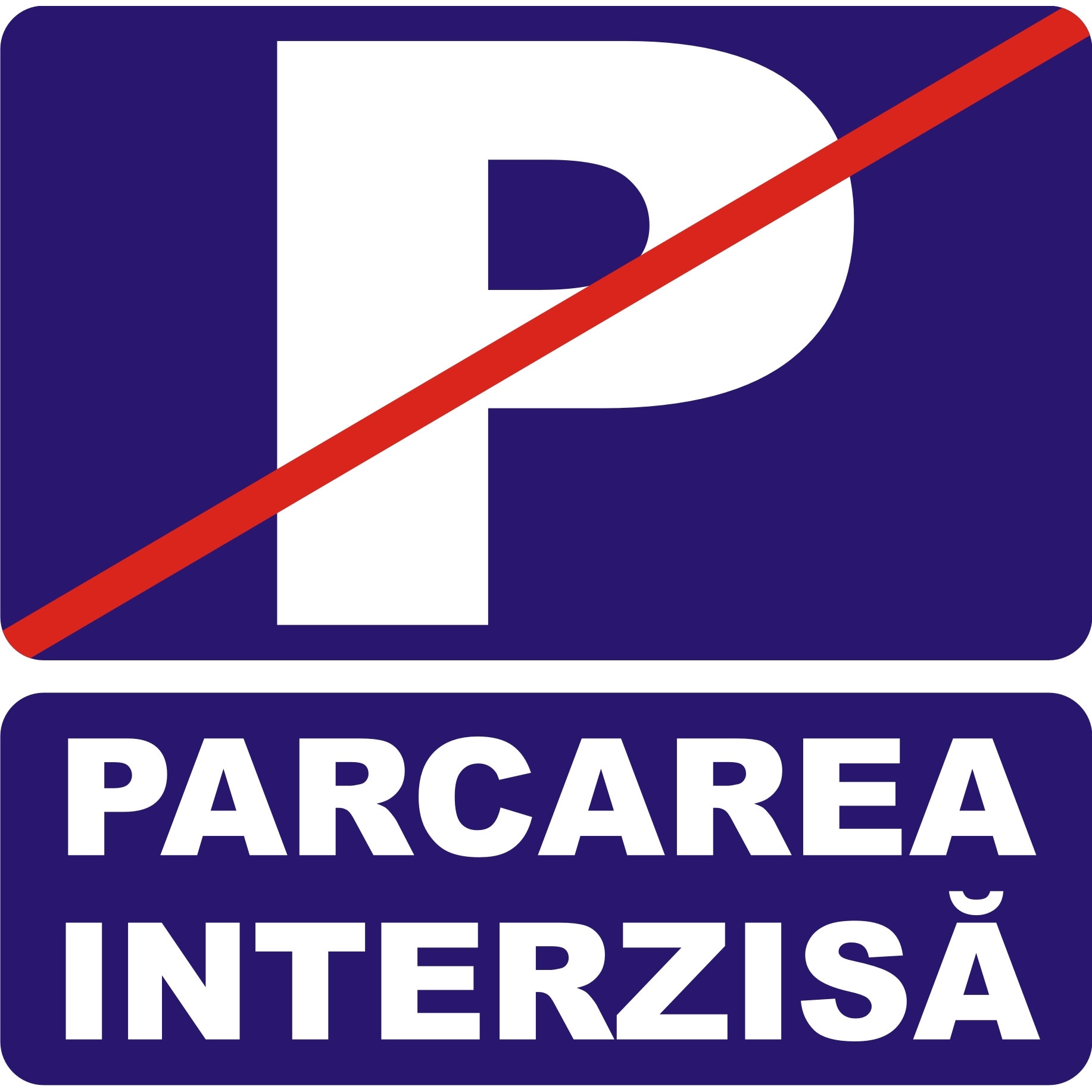 Placuta Parcarea Interzisa, PVC 3 mm, 30x30 cm - eMAG.ro