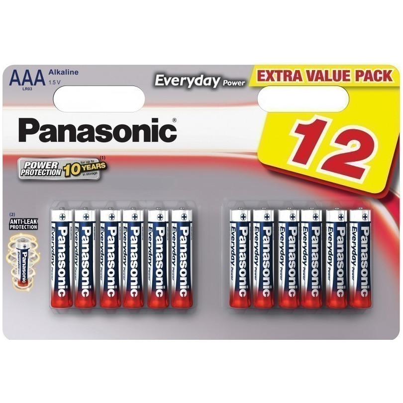 Panasonic Alkaline Everday Power AAA elemek, 12 db - eMAG.hu